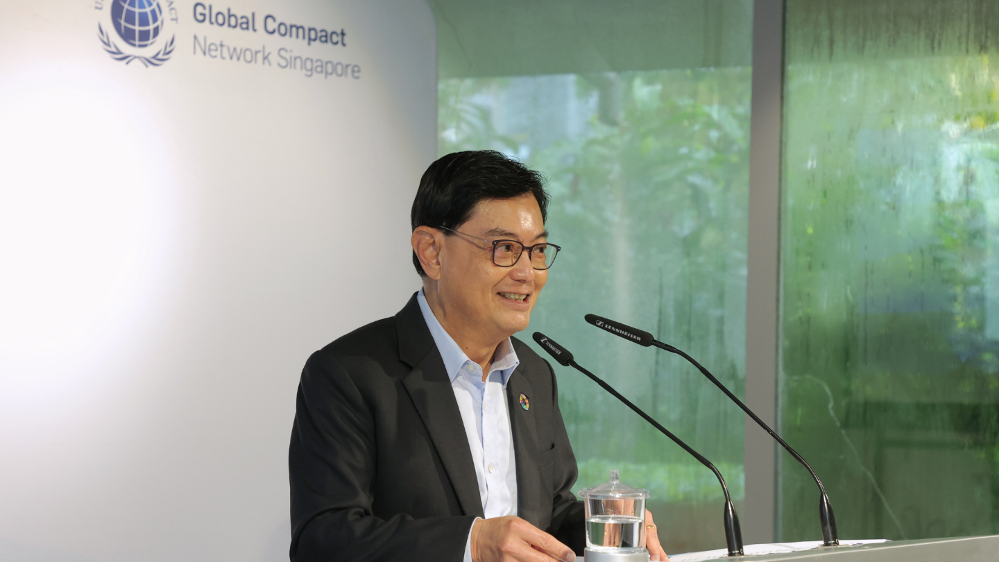 DPM Heng Swee Keat at the United Nations Global Compact Network Singapore (GCNS) 20th ...